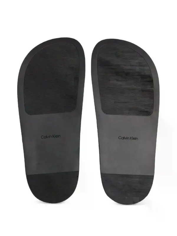 Calvin Klein Buckle-fastening Slides - Black