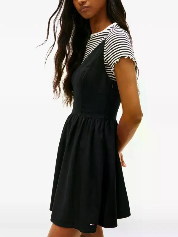 Tommy Hilfiger Smocked-back Flared Mini Dress