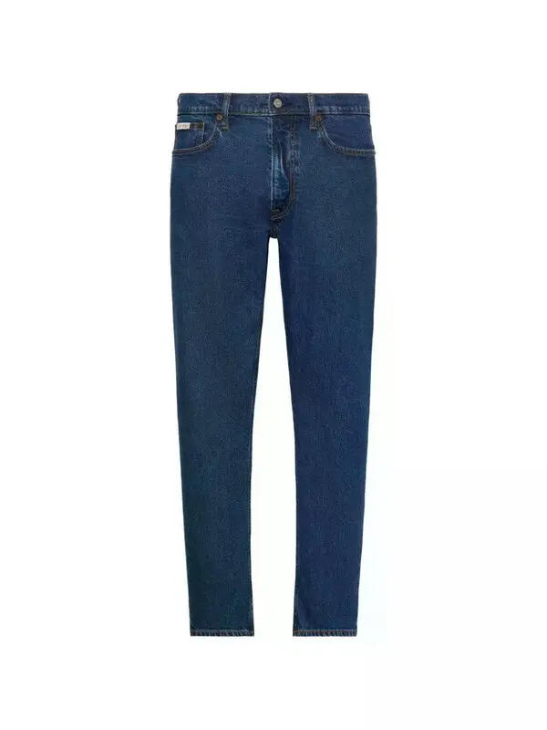 Calvin Klein Logo-patch Jeans - Blue