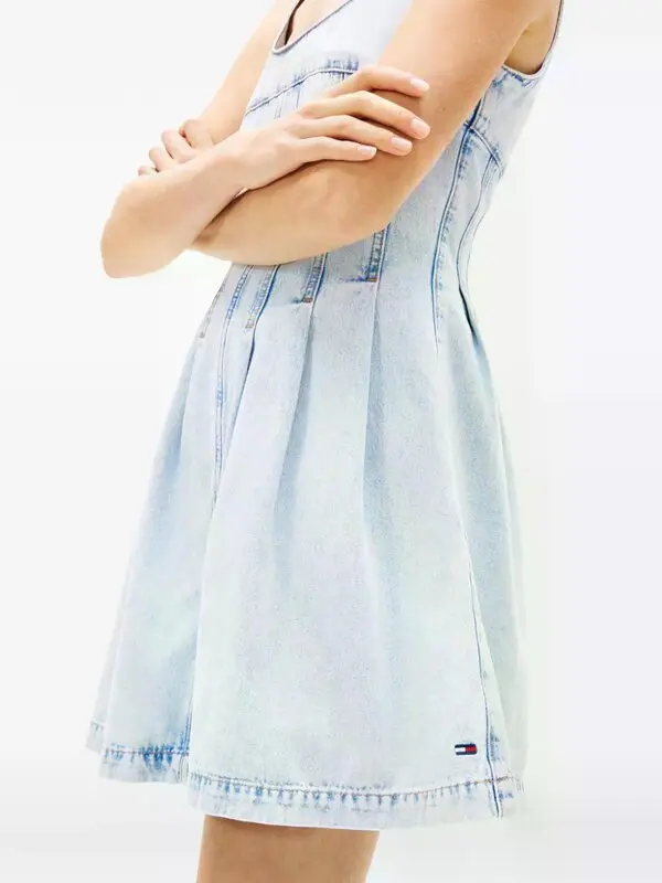 Tommy Hilfiger Corset-style Pleated Mini Dress
