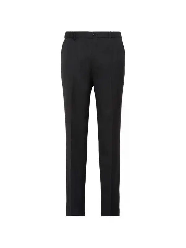 Calvin Klein Pressed-crease Trousers - Black