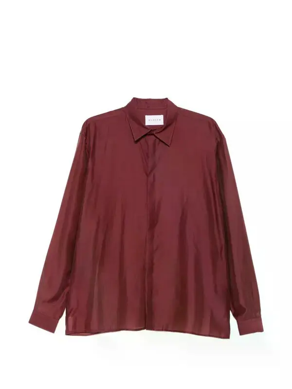MARSEM Contrast-stitch Long-sleeve Shirt