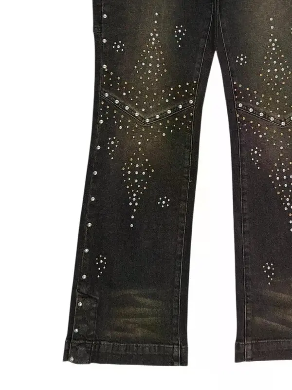 DUAA Rhinestone-embellished Jeans