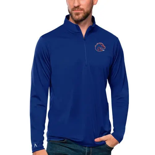 ANTIGUA Boise State Broncos Tribute Quarter-zip Top