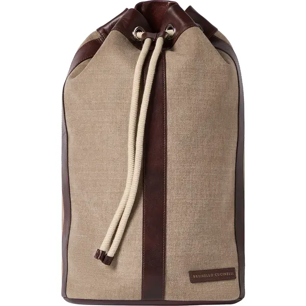 Brunello Cucinelli Water-resistant Drawstring Backpack - Leather