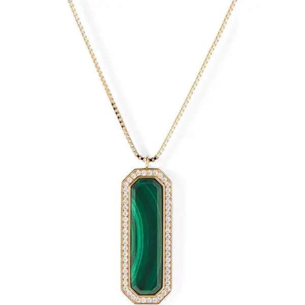 ORA ANA The Vial Necklace - Malachite