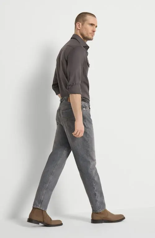 Brunello Cucinelli Denim Trousers - Medium Grey
