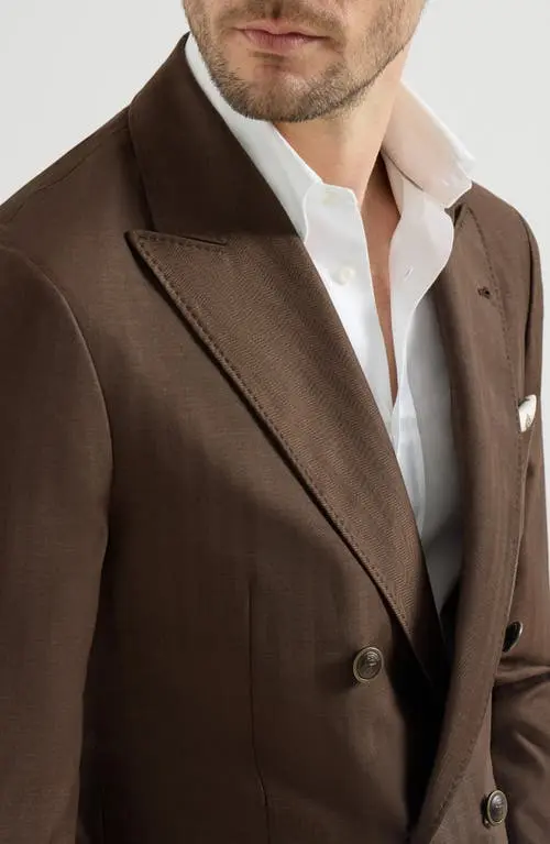 Brunello Cucinelli Uconstructed Blazer - Brown