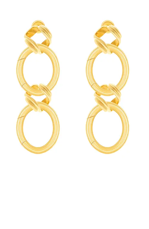 SAMANTHA SIU - NEW YORK Lustrous Kingdom Earrings - Yellow Gold