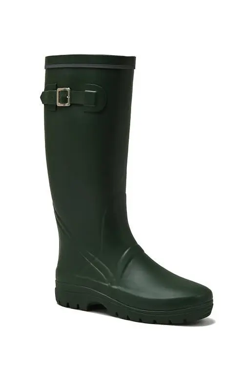LANDS' END Squall Buckle Tall Rain Boots - Fresh Evergreen
