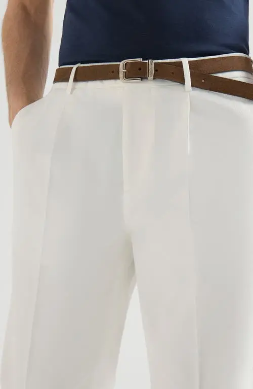 Brunello Cucinelli Gabardine Garment Dyed Trousers