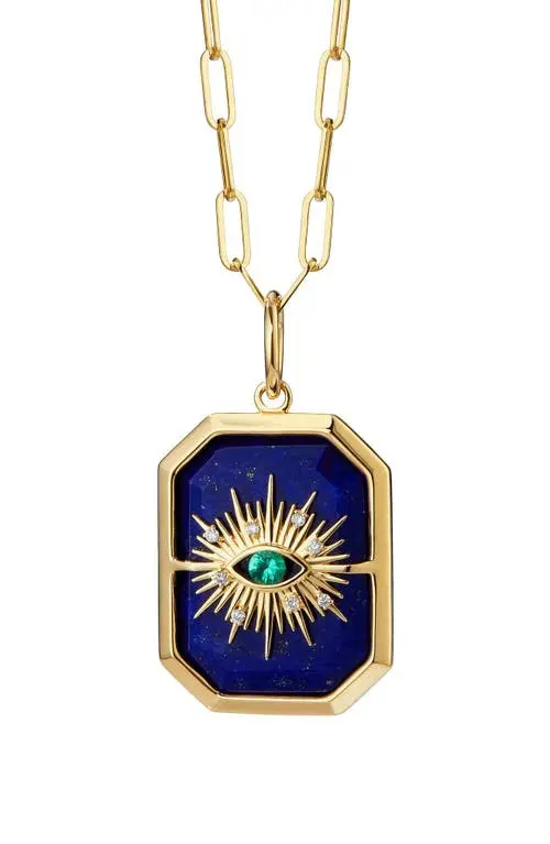 SYNA JEWELS Eye Of The Cosmos Necklace - Lapis Lazuli