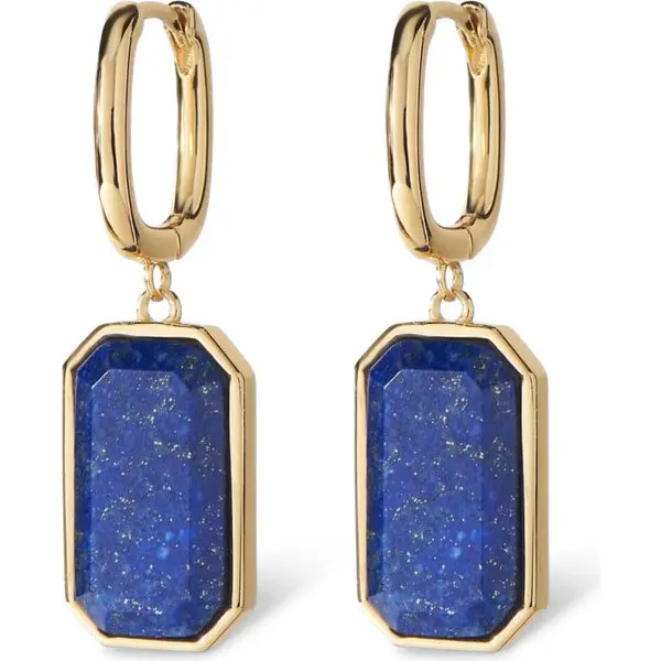 ORA ANA Tara Tag Emerald Earrings - Lapis