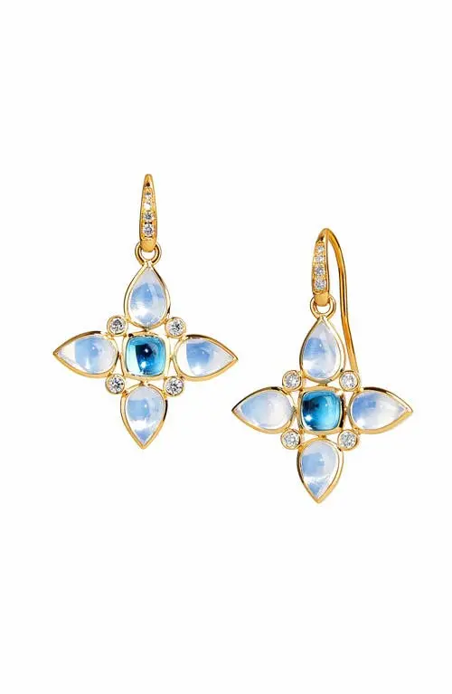 SYNA JEWELS Bloom Mini Elara Earrings - Blue Moon