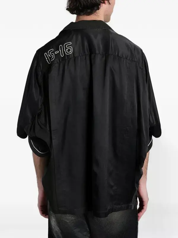 Mihara Yasuhiro Layered-sleeve Embroidered Shirt