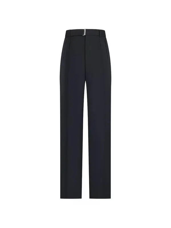Tagliatore Belted Pleated-detail Trousers - Blue