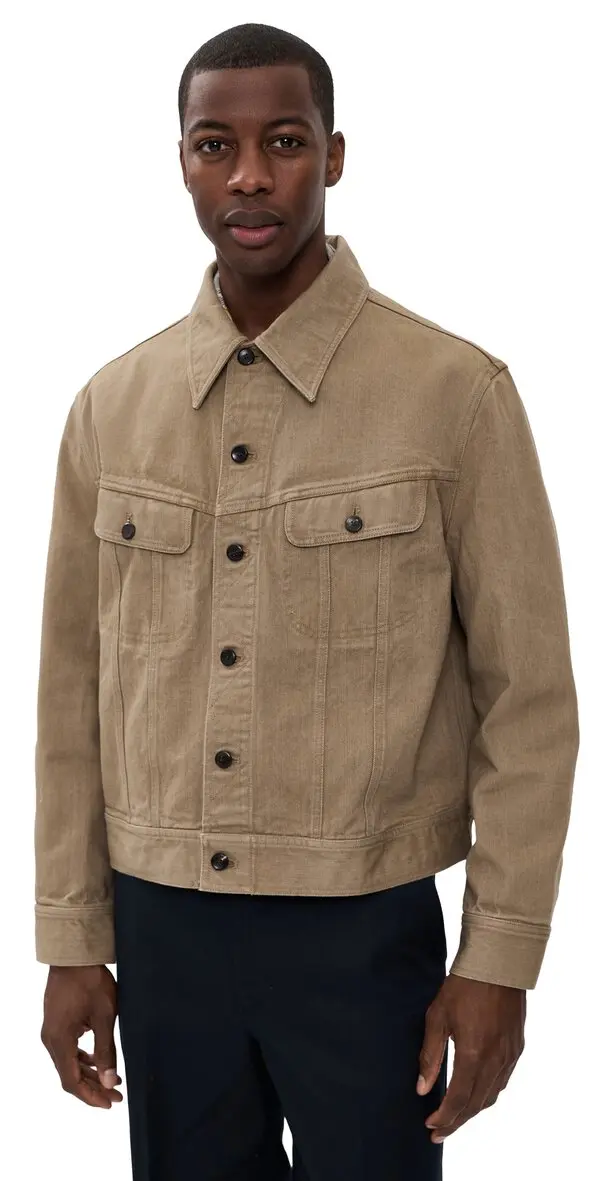 AARON LEVINE Sulphur Dyed Trucker Jacket