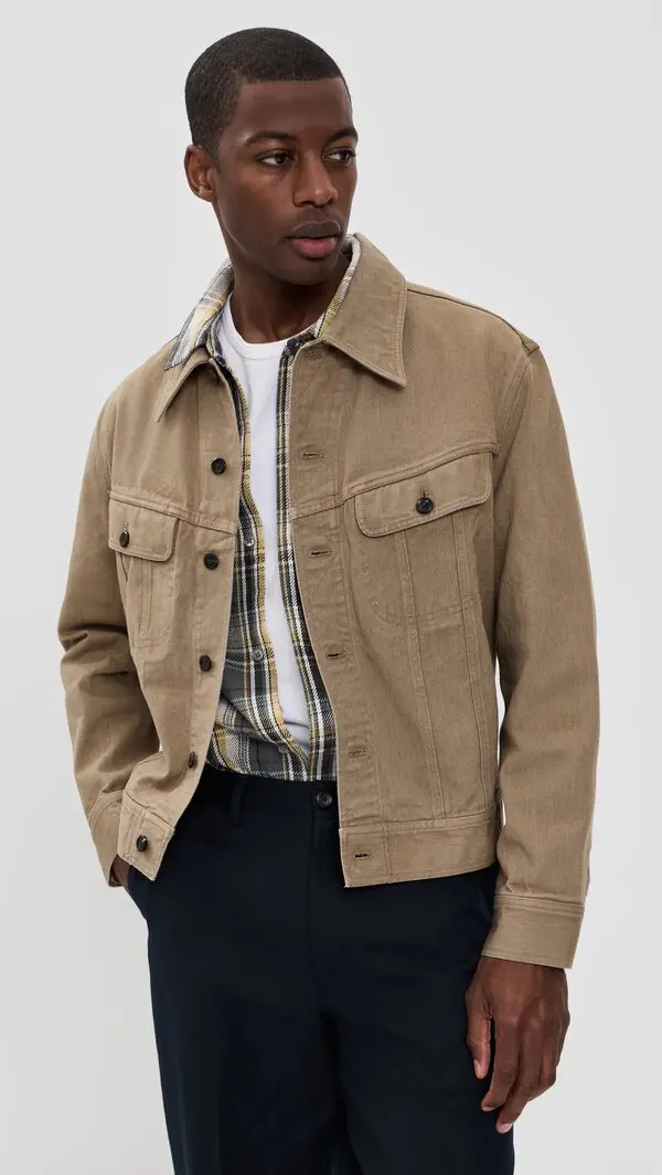 AARON LEVINE Sulphur Dyed Trucker Jacket