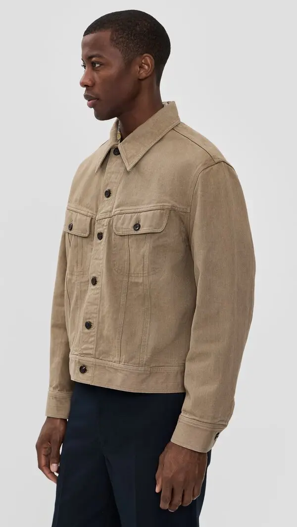 AARON LEVINE Sulphur Dyed Trucker Jacket