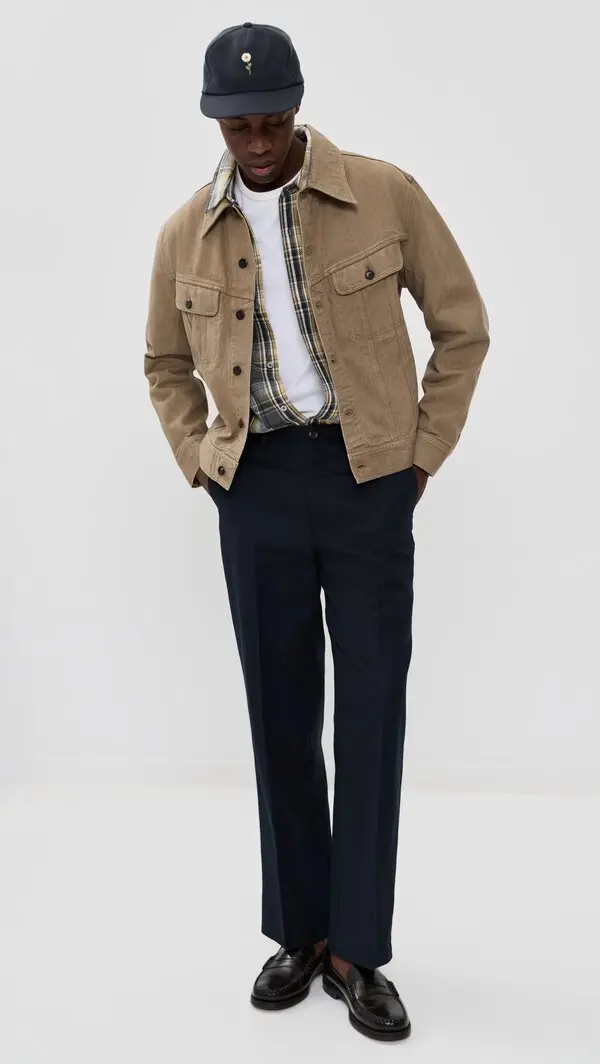AARON LEVINE Sulphur Dyed Trucker Jacket