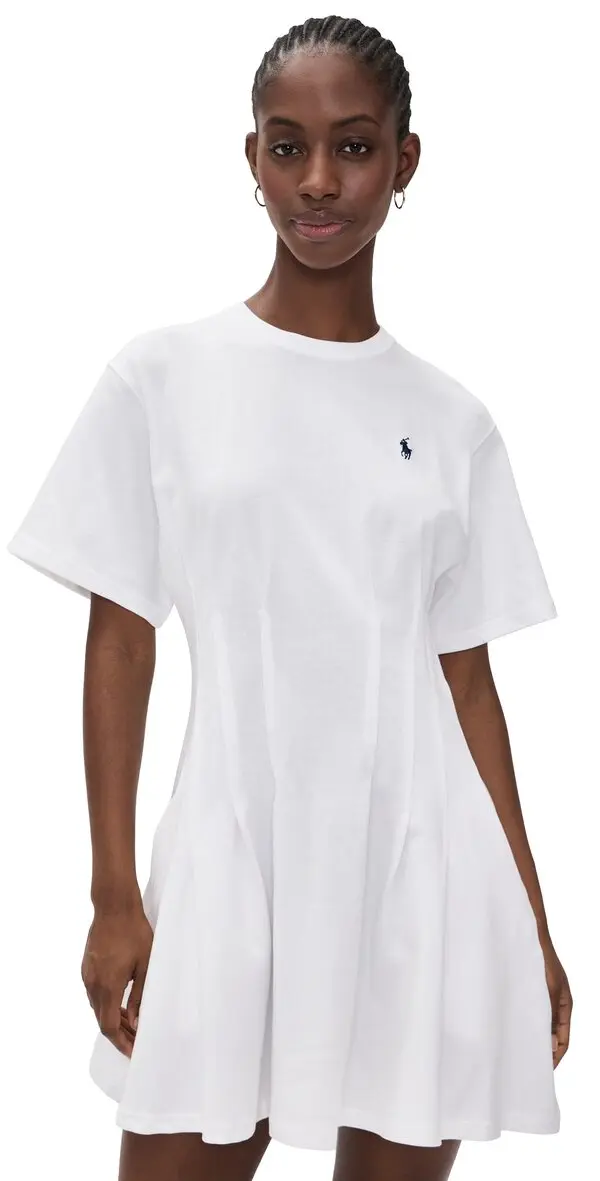 Polo Ralph Lauren Shaped Tee Dress - White