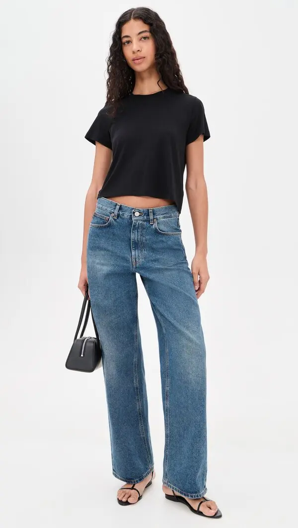 Eterne Short Sleeve Boxy Tee - Black