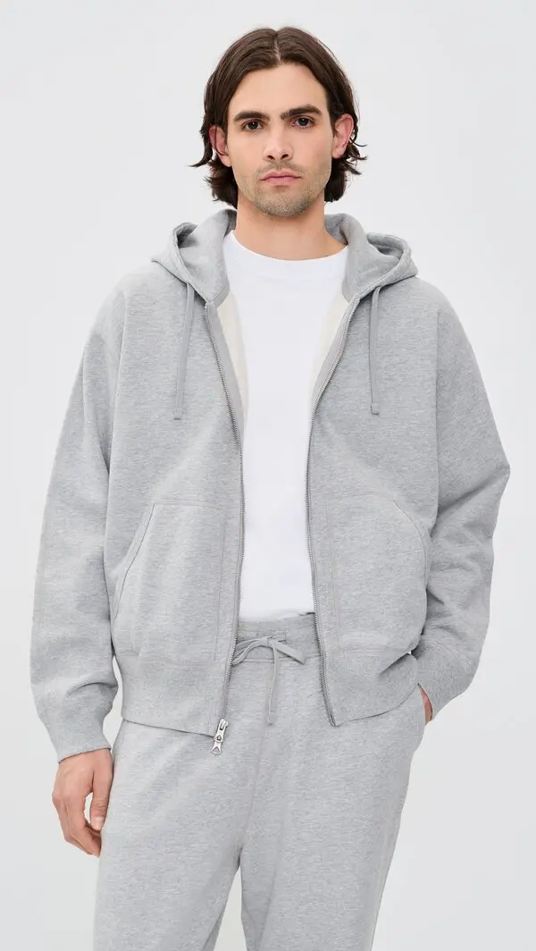 Reigning Champ Relaxed Fit Zip Hoodie - Hgrey