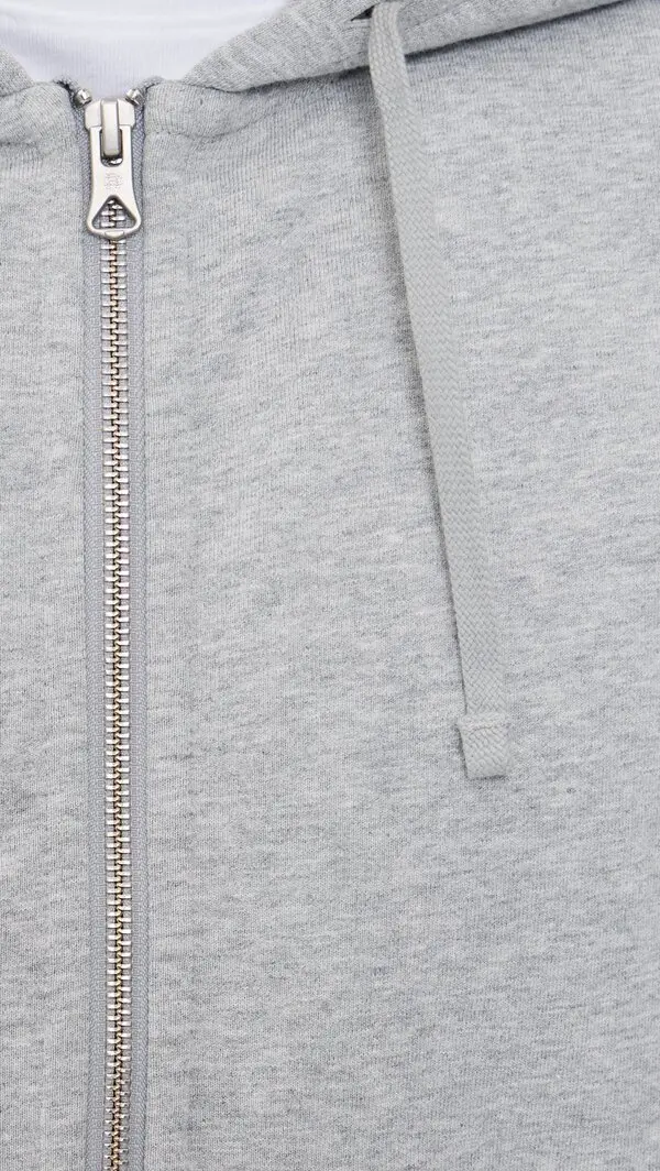 Reigning Champ Relaxed Fit Zip Hoodie - Hgrey