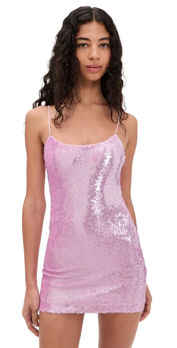 RUNAWAY THE LABEL Sindy Sequin Mini Dress - Musk