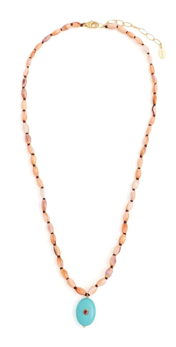Chan Luu Pendant Beaded Necklace - Turquoise