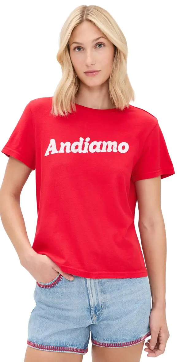 Rails The Classic Crew Tee - Andiamo Tomato
