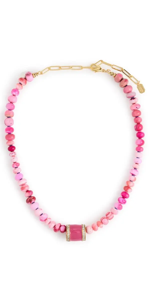 ELIZABETH COLE Chroma Necklace - Electric Pink
