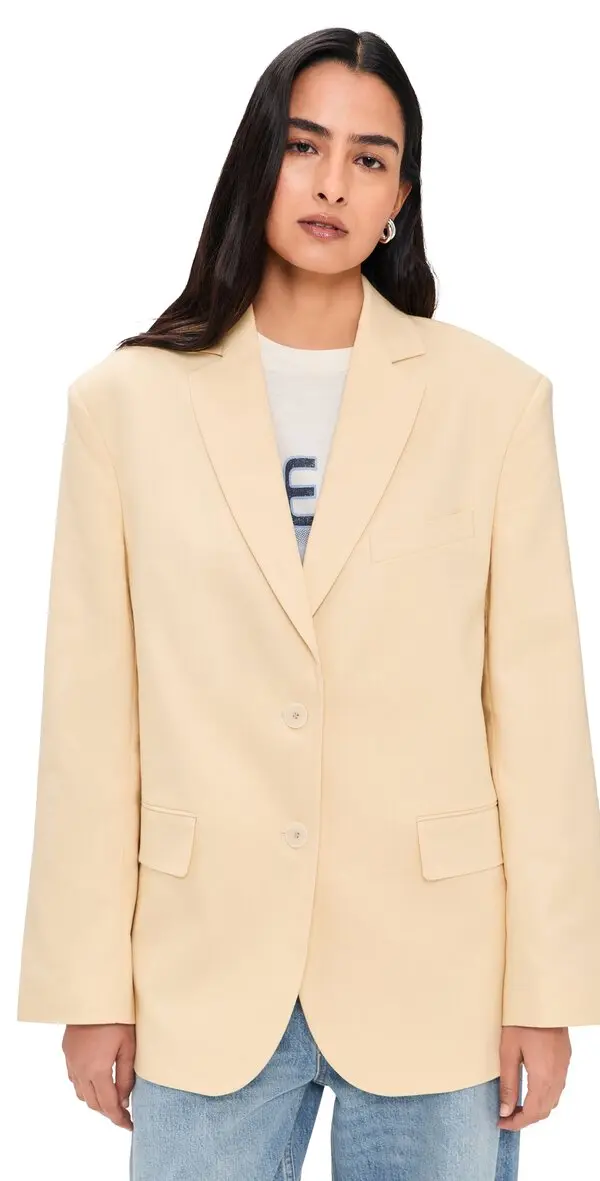 ANINE BING Quinn Blazer - Butter Yellow