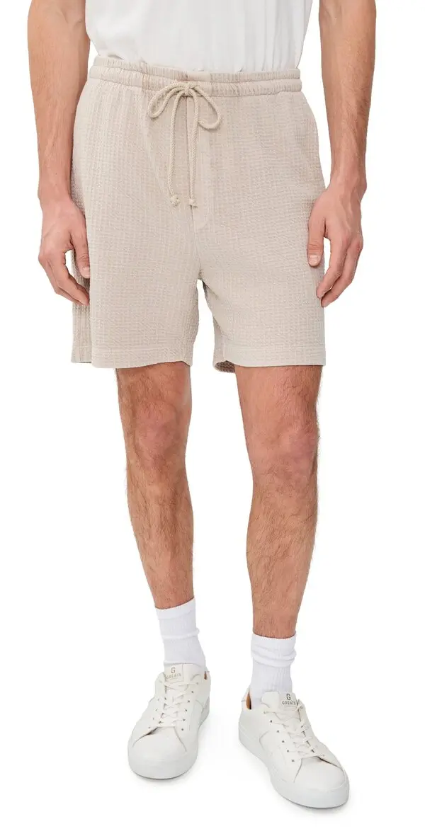 ASHER Silas Waffle Knit Shorts