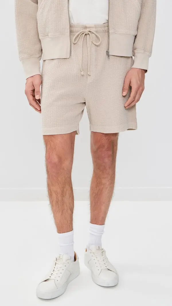 ASHER Silas Waffle Knit Shorts