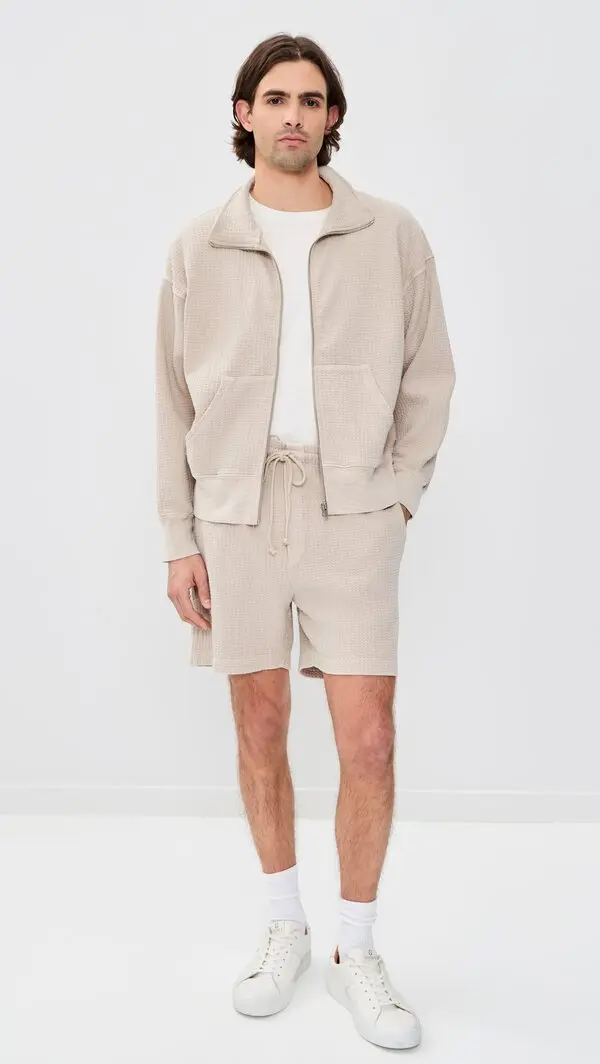 ASHER Silas Waffle Knit Shorts