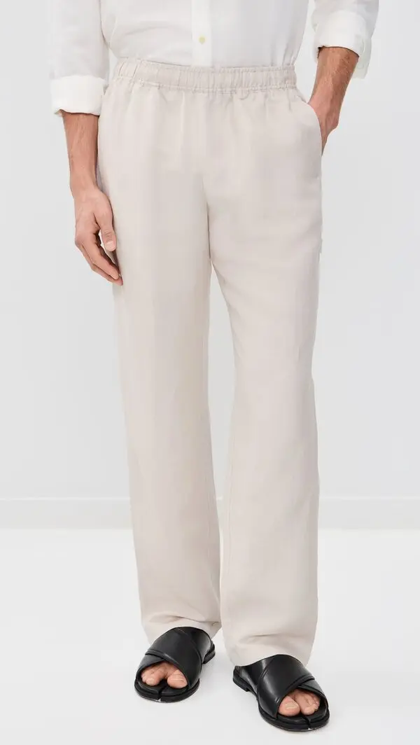 AUTO-REPLY Linen-viscose Blend Pants
