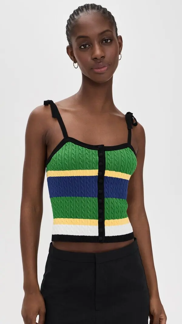 Polo Ralph Lauren Micro Cable Stripe Tank Top