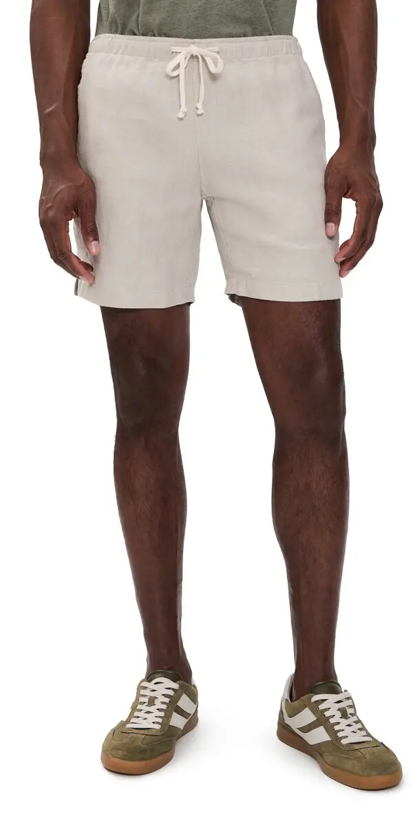 ALEX CRANE Linen Bo Shorts - Bone