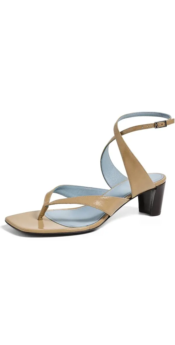 LEMAIRE 50mm Tong Sandals - Lime Husk