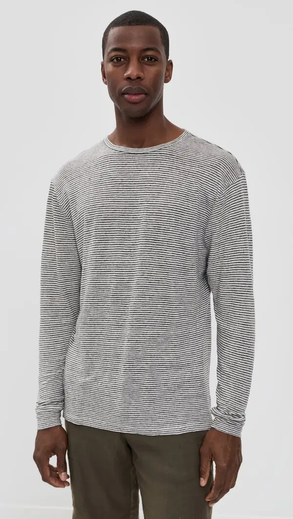 ALEX CRANE Linen Long Sleeve Sun Tee