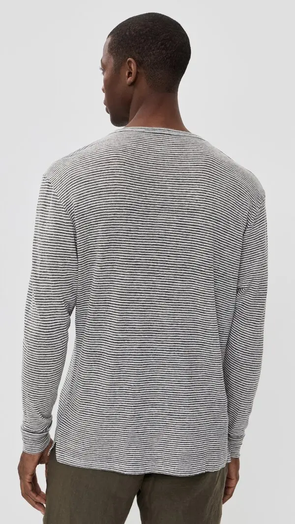 ALEX CRANE Linen Long Sleeve Sun Tee