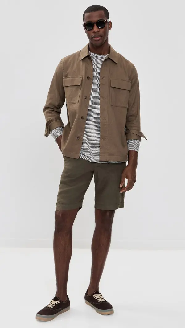 ALEX CRANE Linen Long Sleeve Sun Tee