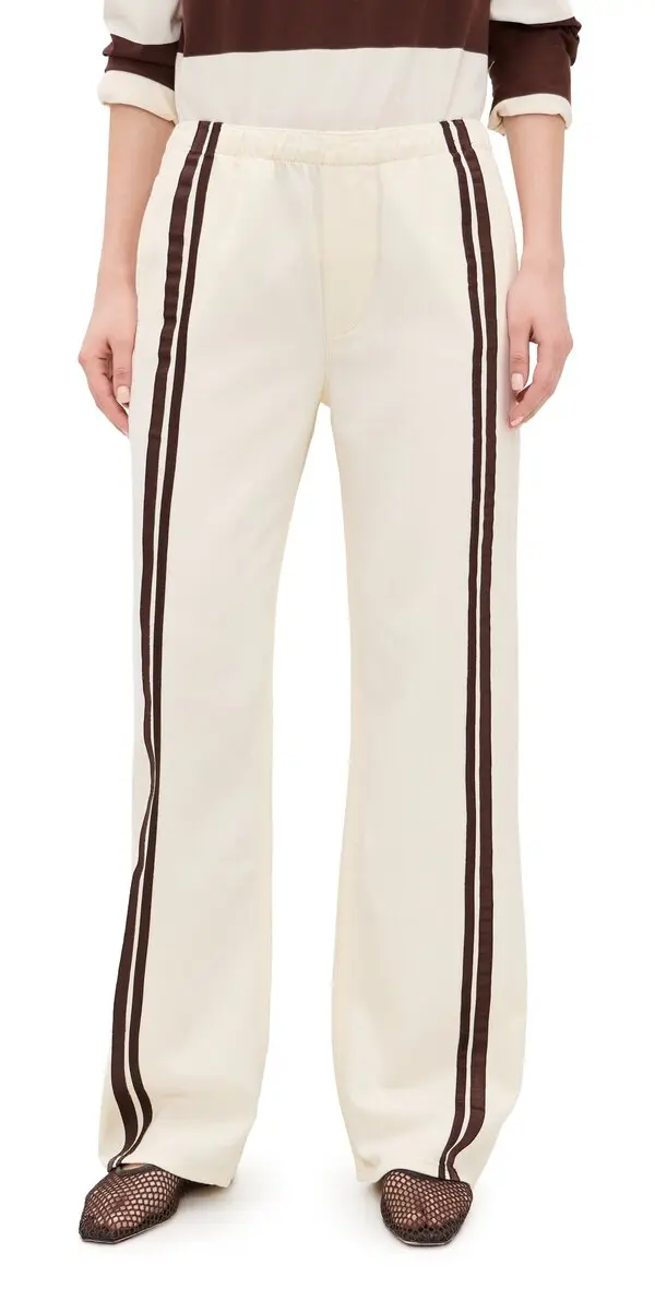 Rag & Bone Featherweight Logan Pull On Track Pants - Ecru Sport