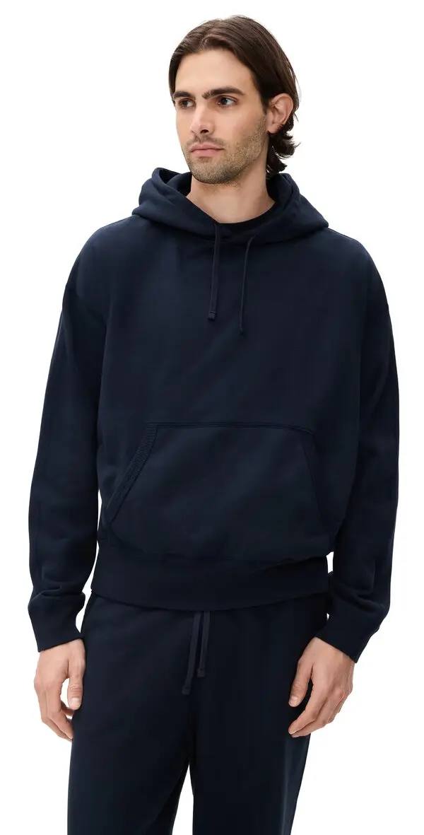 Reigning Champ Relaxed Fit Mid-weight Terry Hoodie - Navy