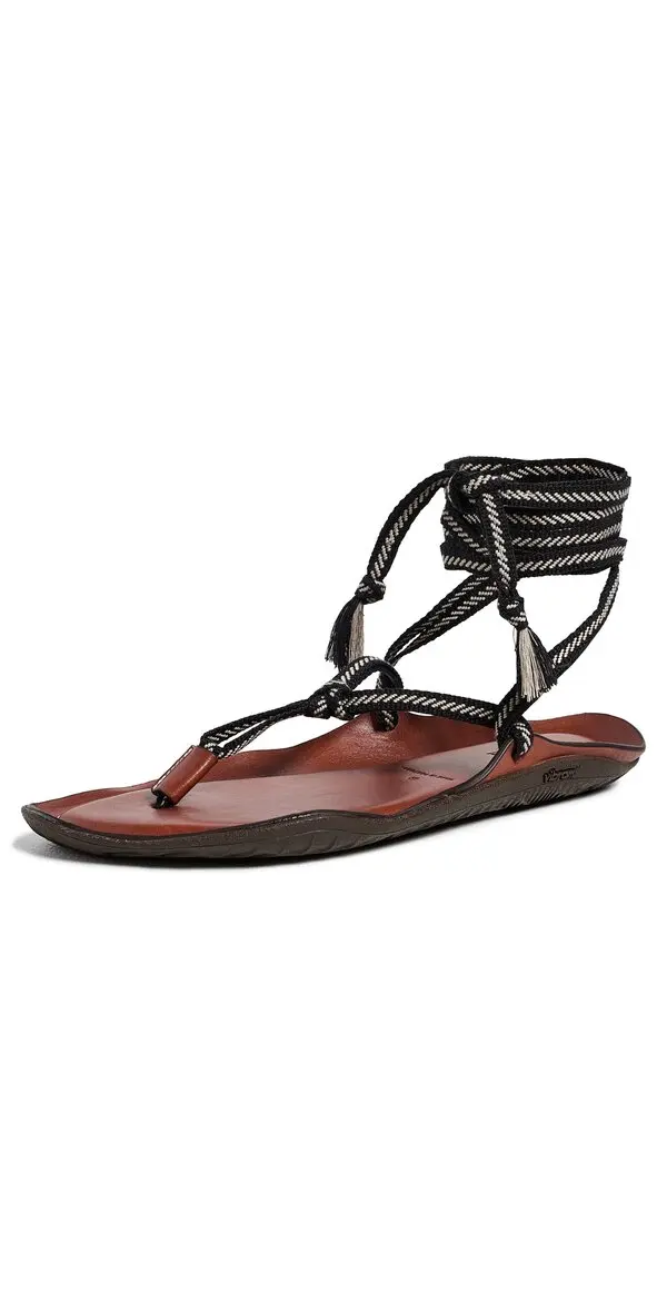 LEMAIRE Vibram Sandals - Black / White