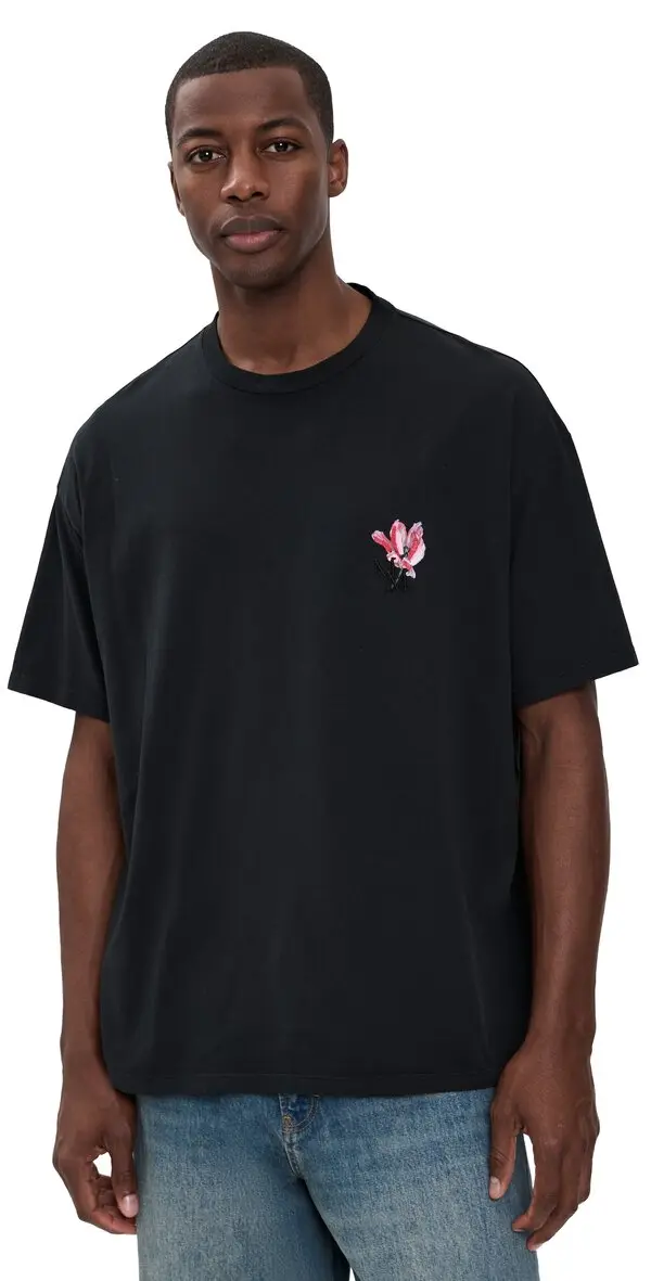 MAISON MARGIELA Embroidered Tee - Vintage Black