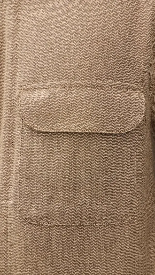 Madewell Herringbone Linen Zip Jacket