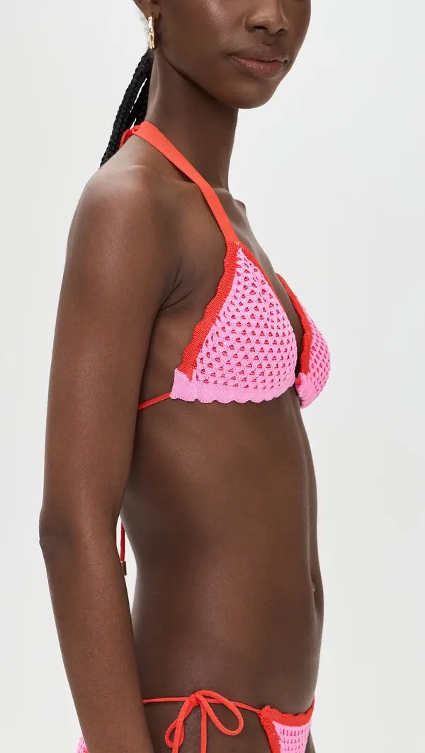 PQ SWIM Wren Crochet Triangle Bikini Top