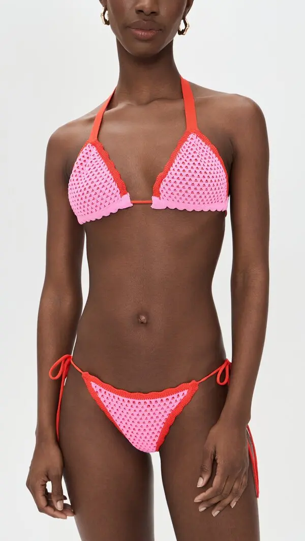 PQ SWIM Wren Crochet Triangle Bikini Top